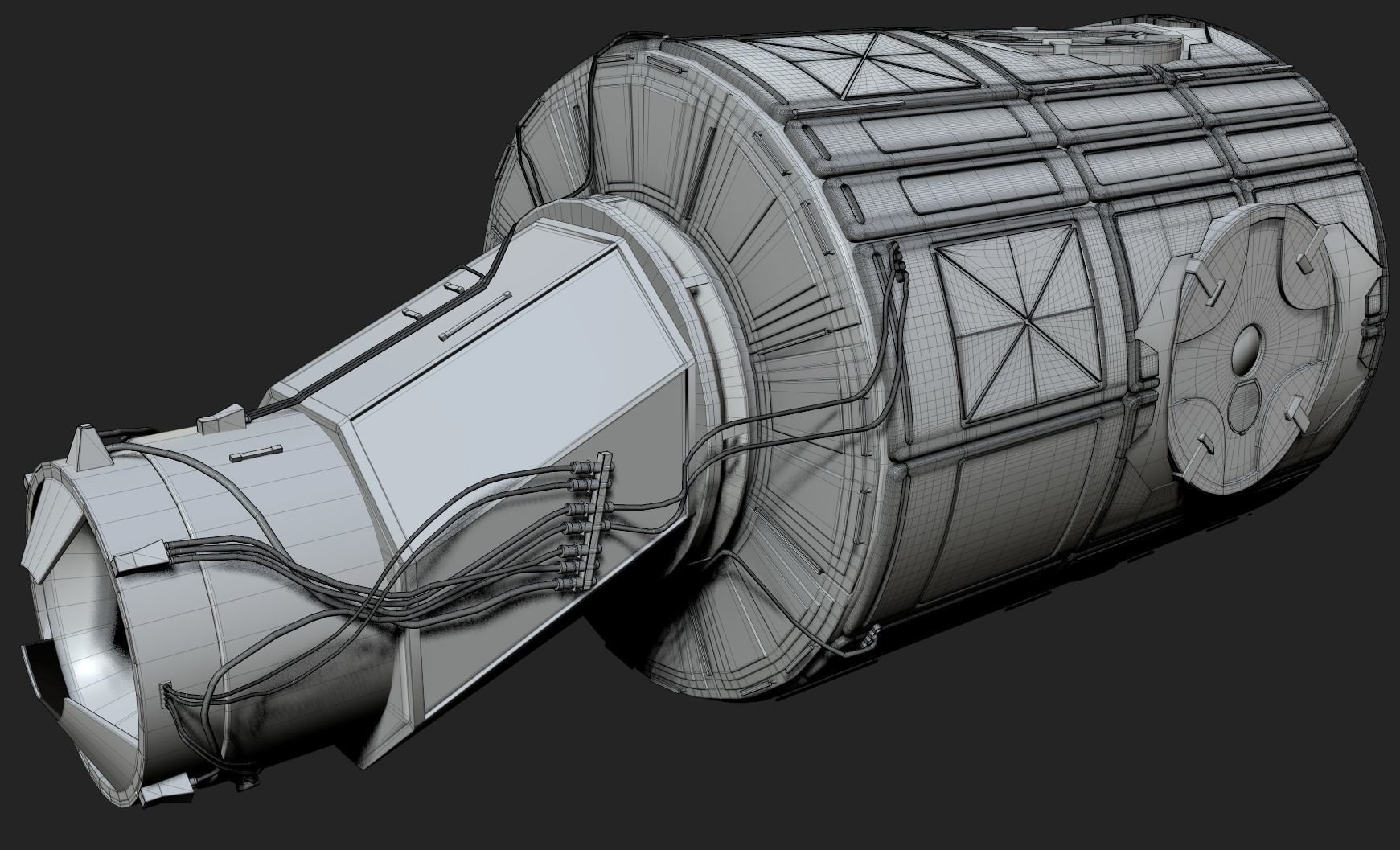 Node One Unity module on ISS 3D model | CGTrader