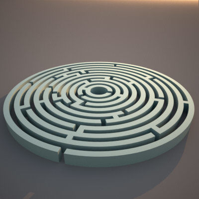 Circle Maze 3D model | CGTrader