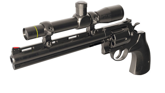 Python hunter 357 Magnum 3D model | CGTrader