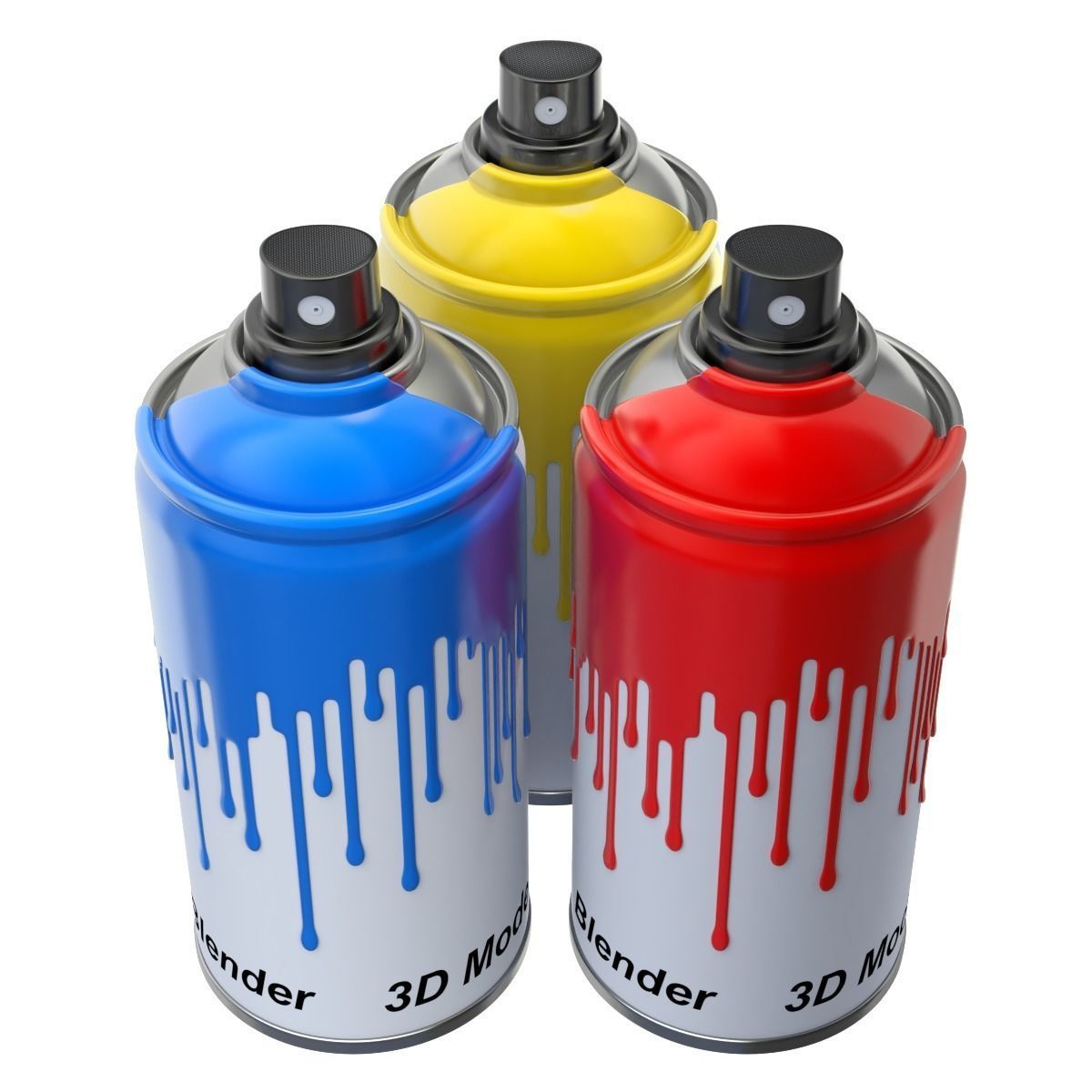 Spray Can with paint 3D model | CGTrader