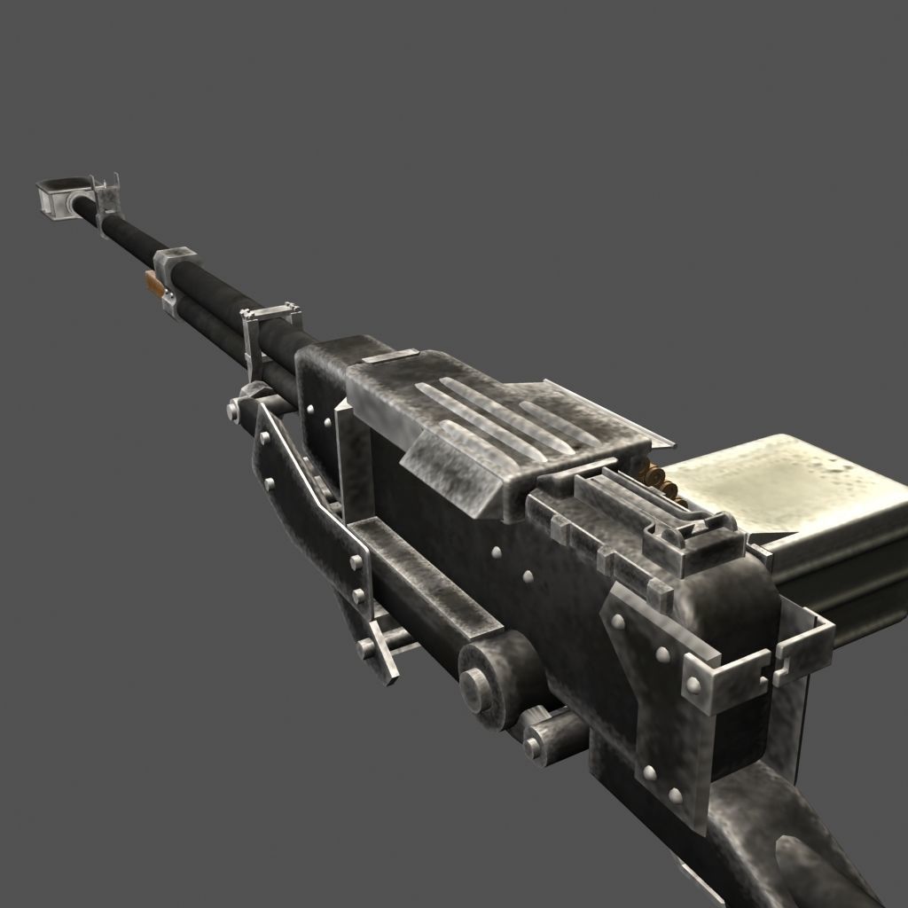 3D model Kord machine gun game ready VR / AR / low-poly | CGTrader