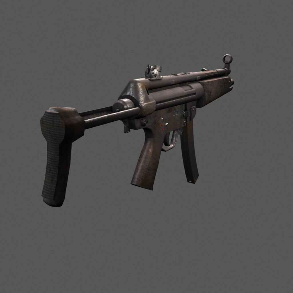 MP5 gun game ready free VR / AR / low-poly 3D model | CGTrader