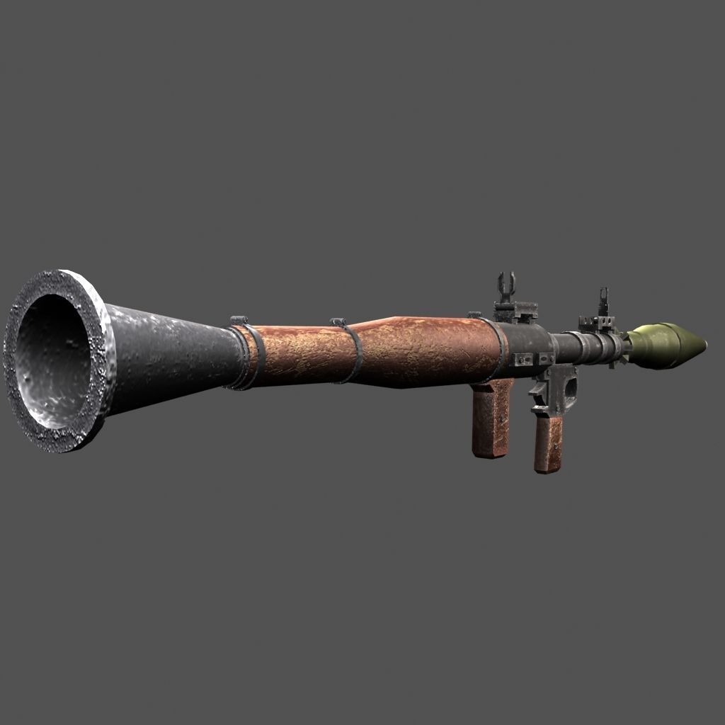 RPG-7 game ready military weapon free VR / AR / low-poly 3D model ...