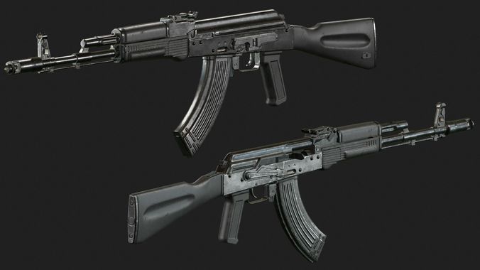 AK-103 two ak - rifles free VR / AR / low-poly 3D model | CGTrader