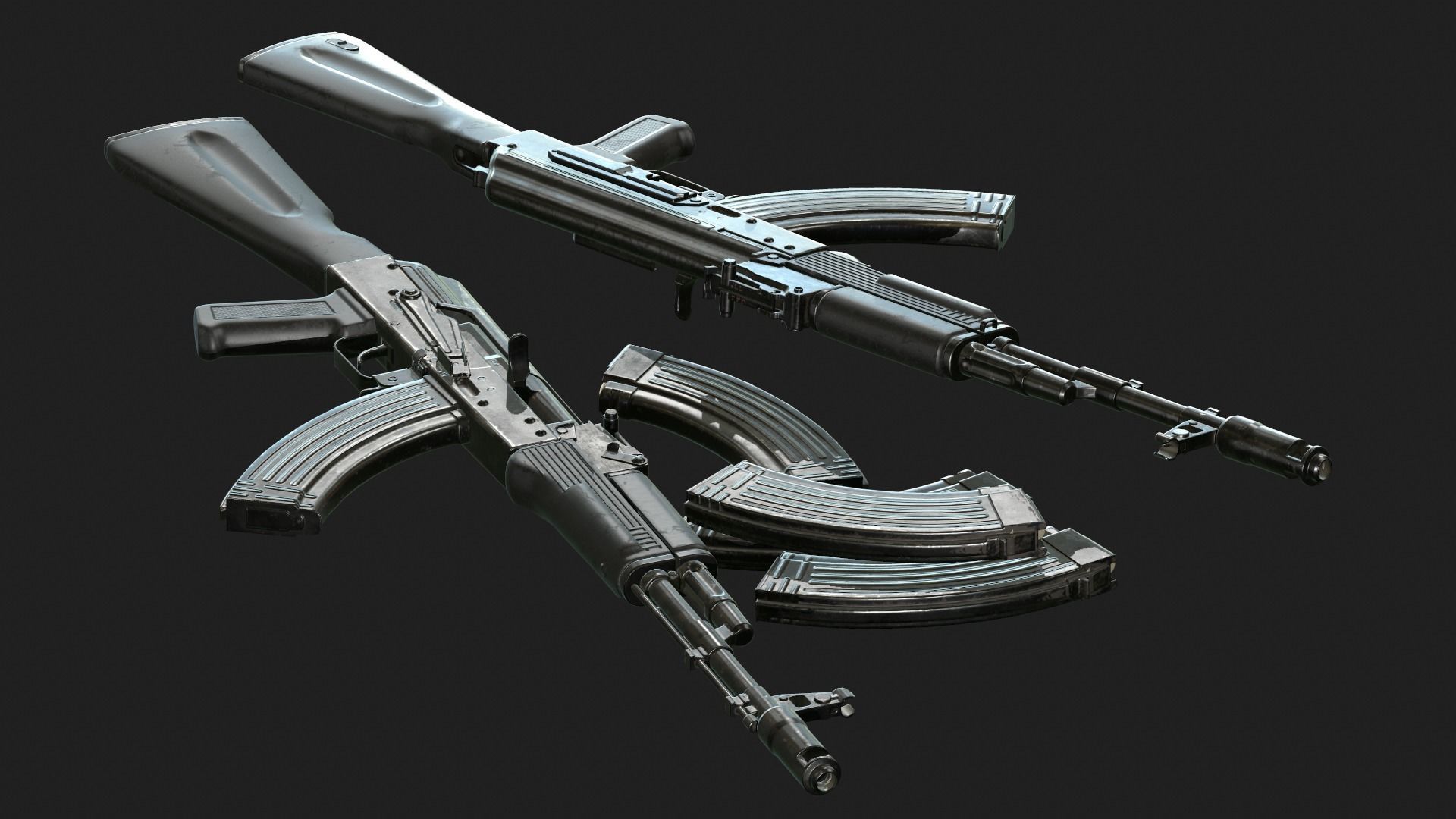 AK-103 free VR / AR / low-poly 3D model | CGTrader