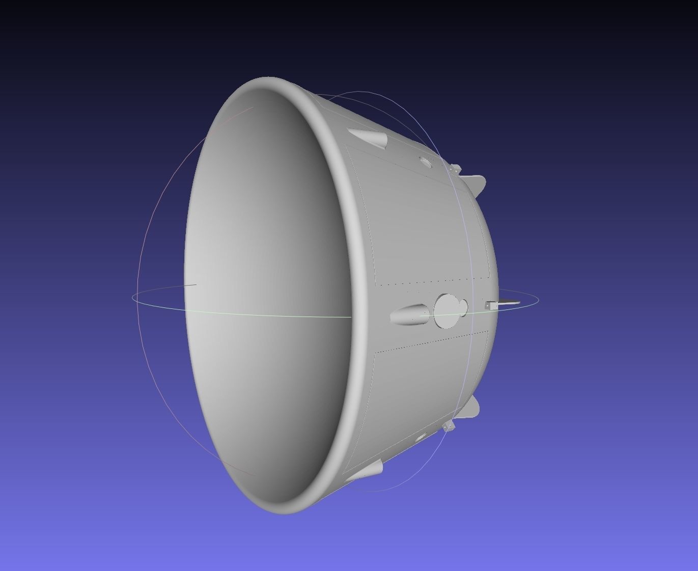 Concave Heatshield Spacecapsule Concept 3D model 3D printable | CGTrader