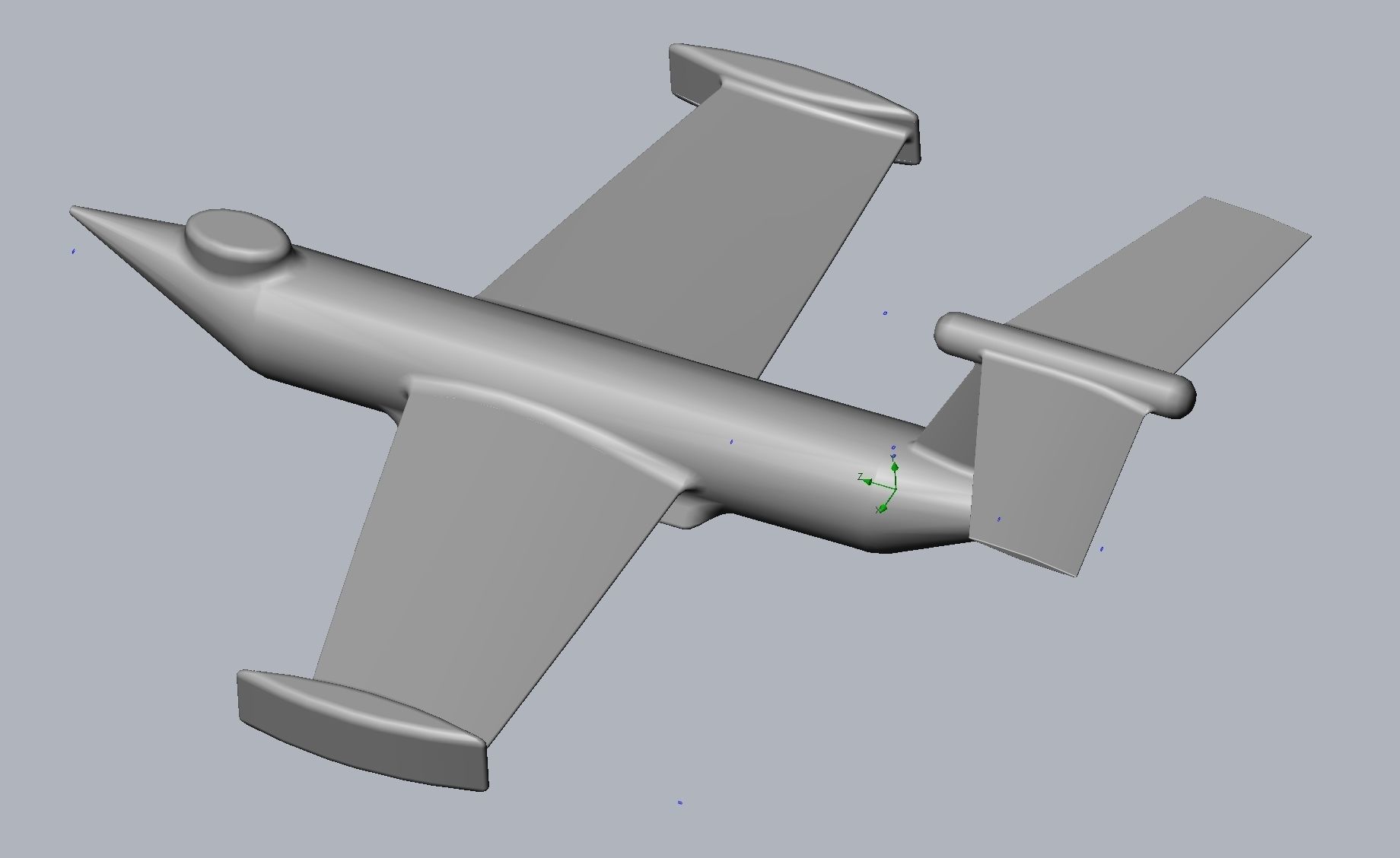 Basic Ekranoplan Inspired Ground Effect Plane 3D model 3D printable ...