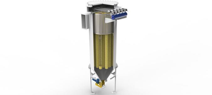 Bag filter-cyclone 3D model | CGTrader