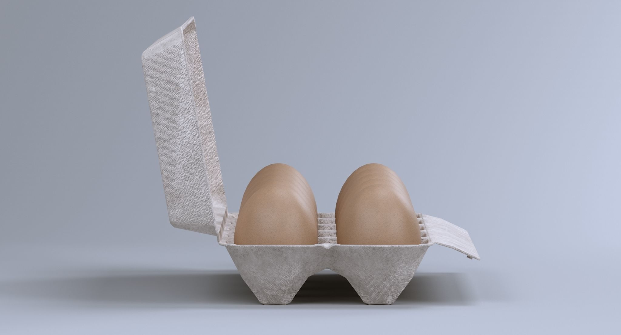 3D model Egg Box VR / AR / low-poly | CGTrader
