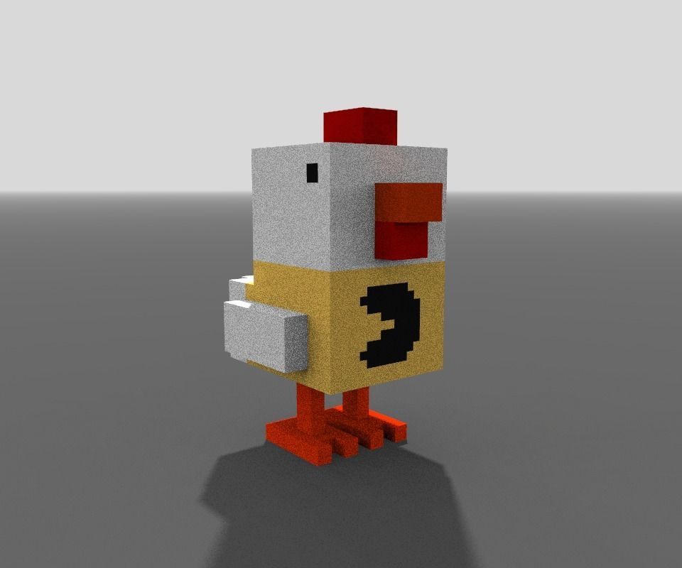 3D model Voxel Pac Chicken VR / AR / low-poly | CGTrader