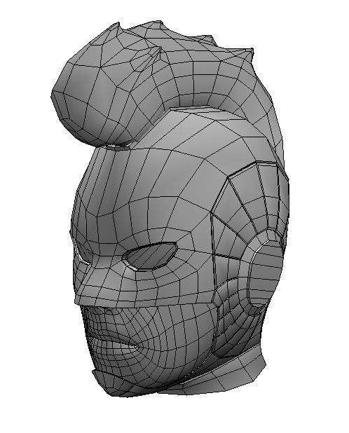 3D model Captain Marvel Head VR / AR / low-poly | CGTrader