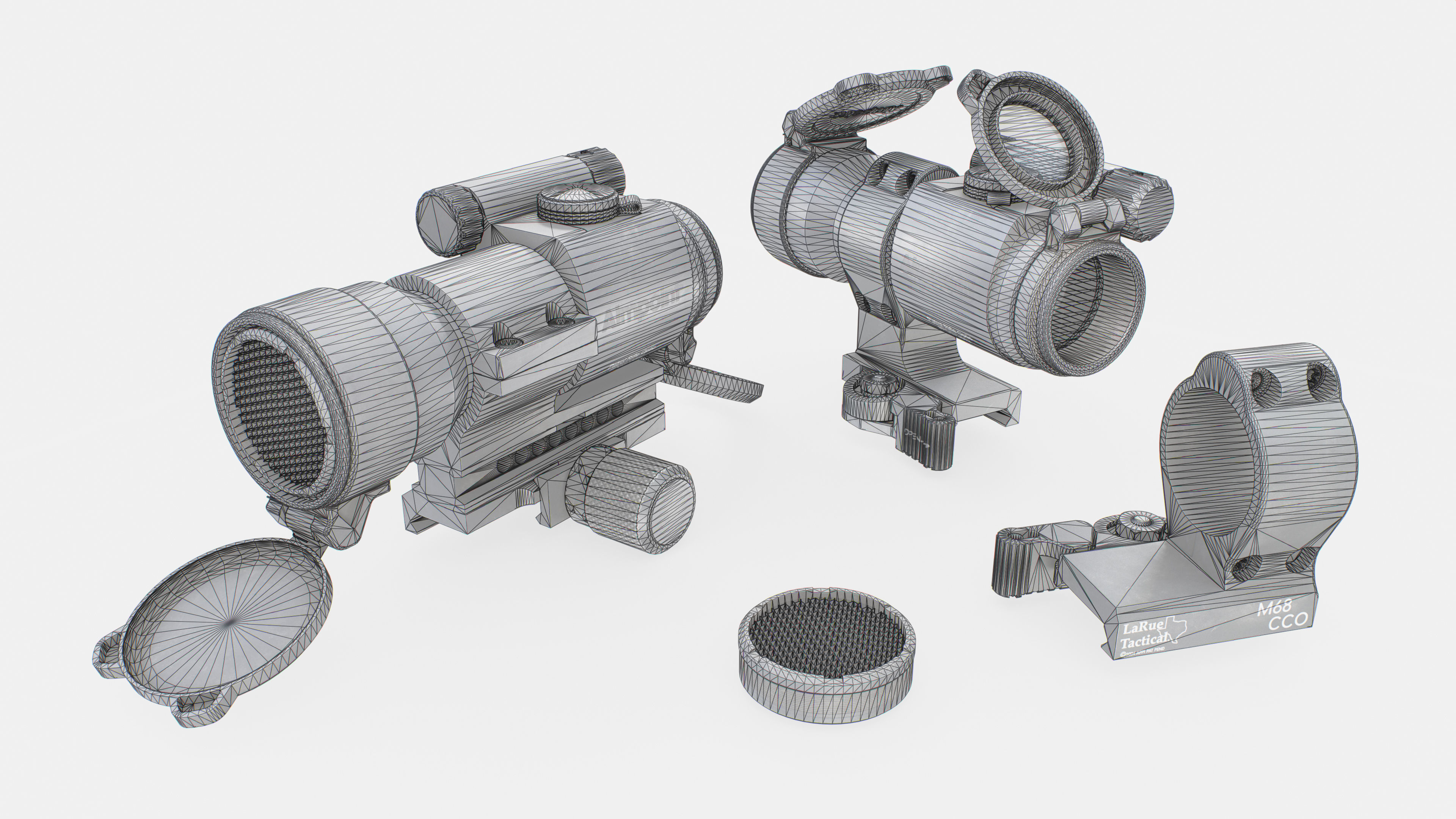 3D model Aimpoint PRO Red Dot Sight VR / AR / low-poly | CGTrader