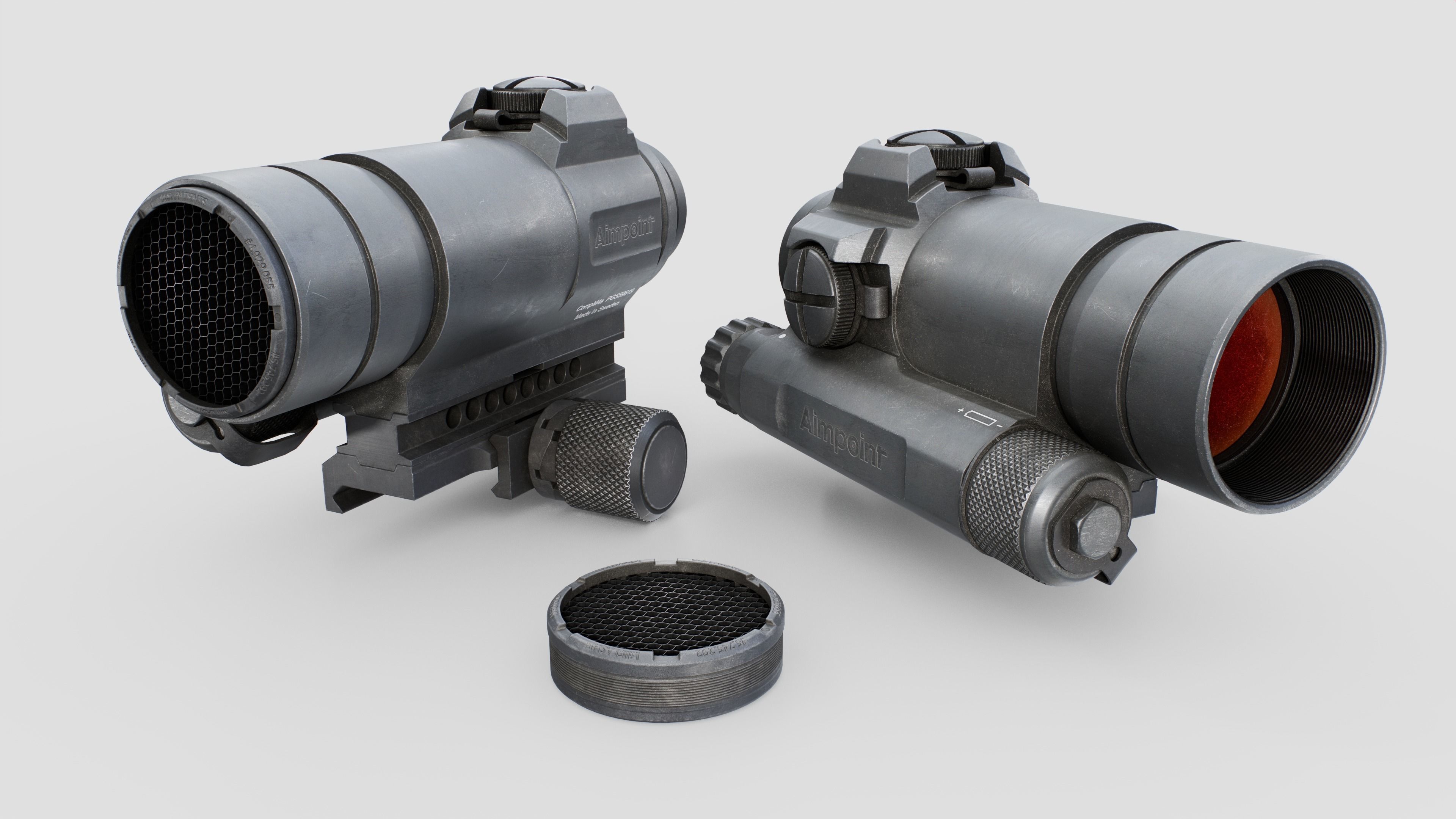3D model Aimpoint CompM4s Red Dot Sight VR / AR / low-poly | CGTrader