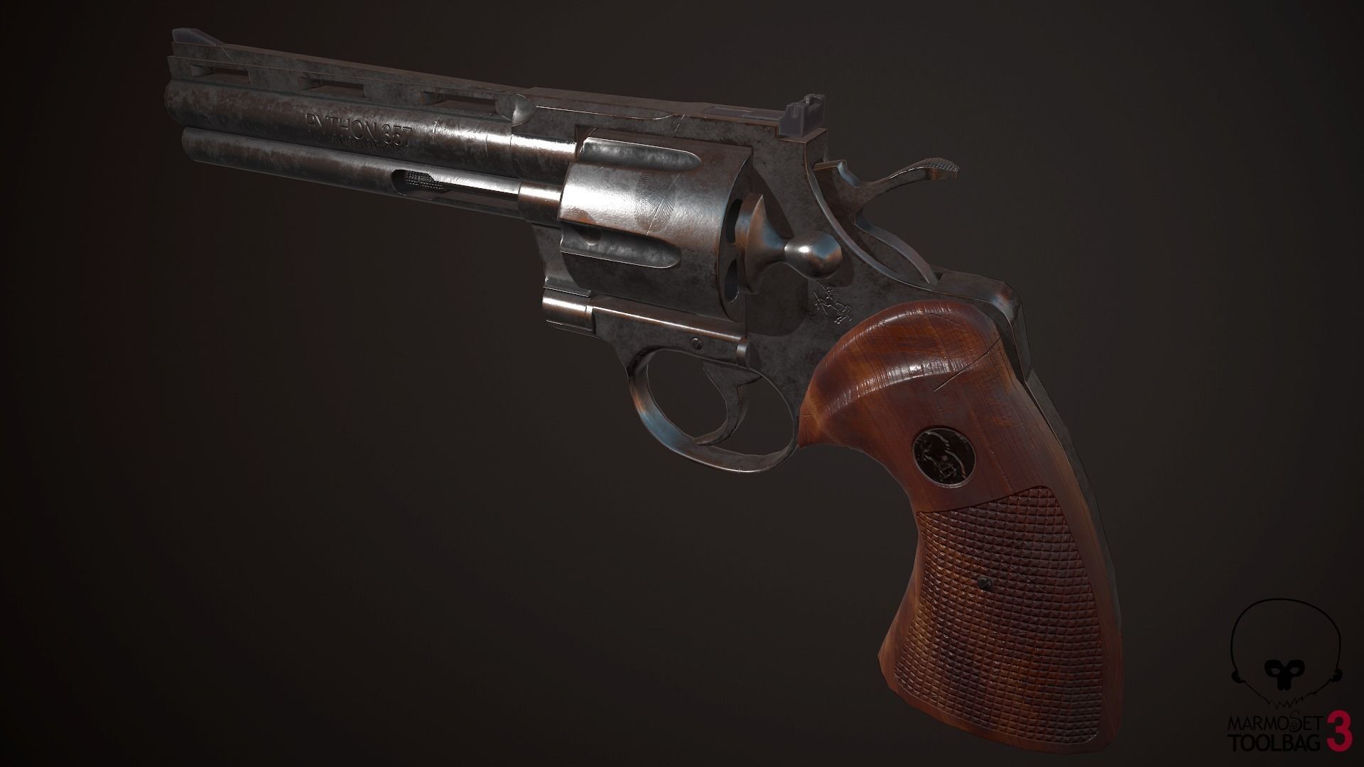 3D model Colt Python VR / AR / low-poly | CGTrader