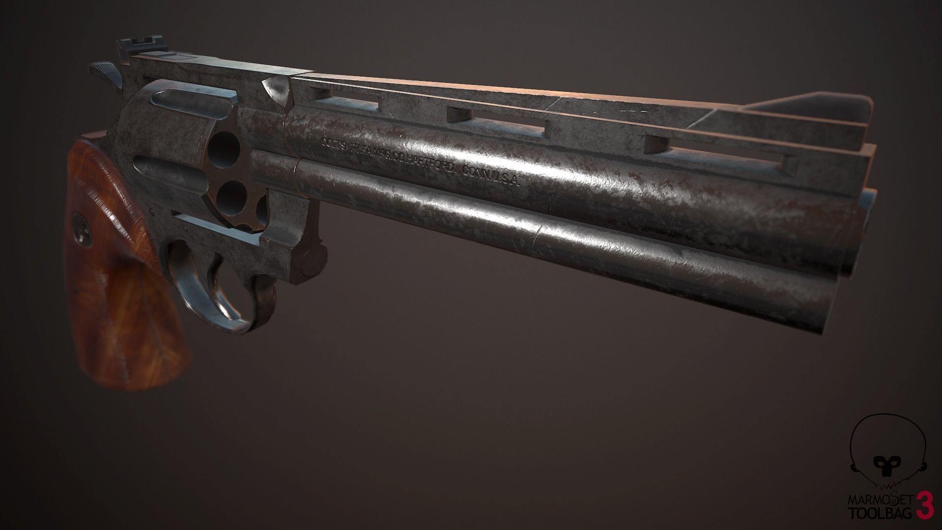 3D model Colt Python VR / AR / low-poly | CGTrader