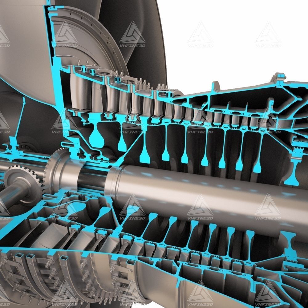 cfm56-7b Complete model 3D model | CGTrader