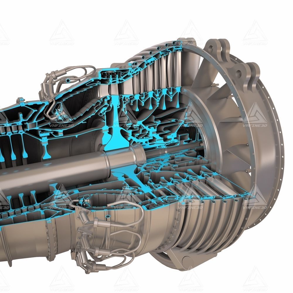 SolidWorks cfm56-7b Complete model 3D model | CGTrader