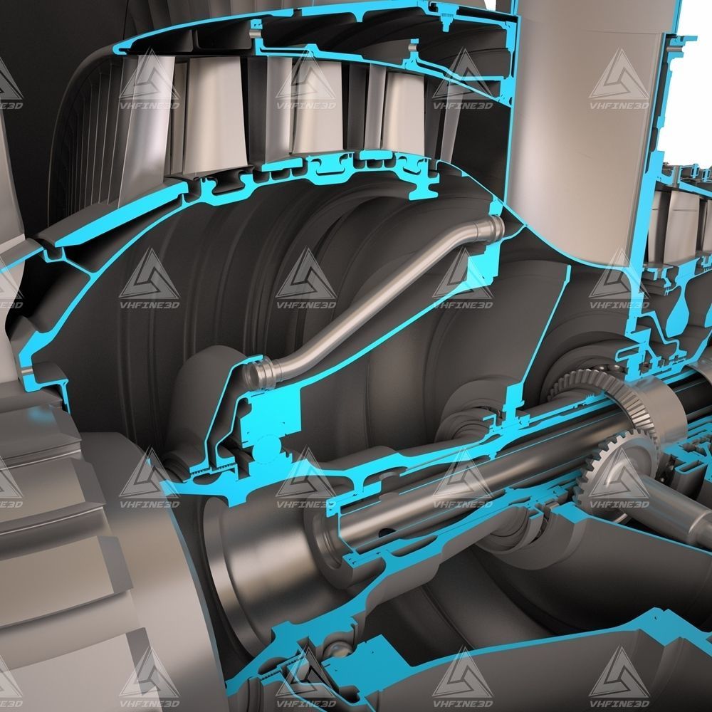 SolidWorks cfm56-7b Complete model 3D model | CGTrader