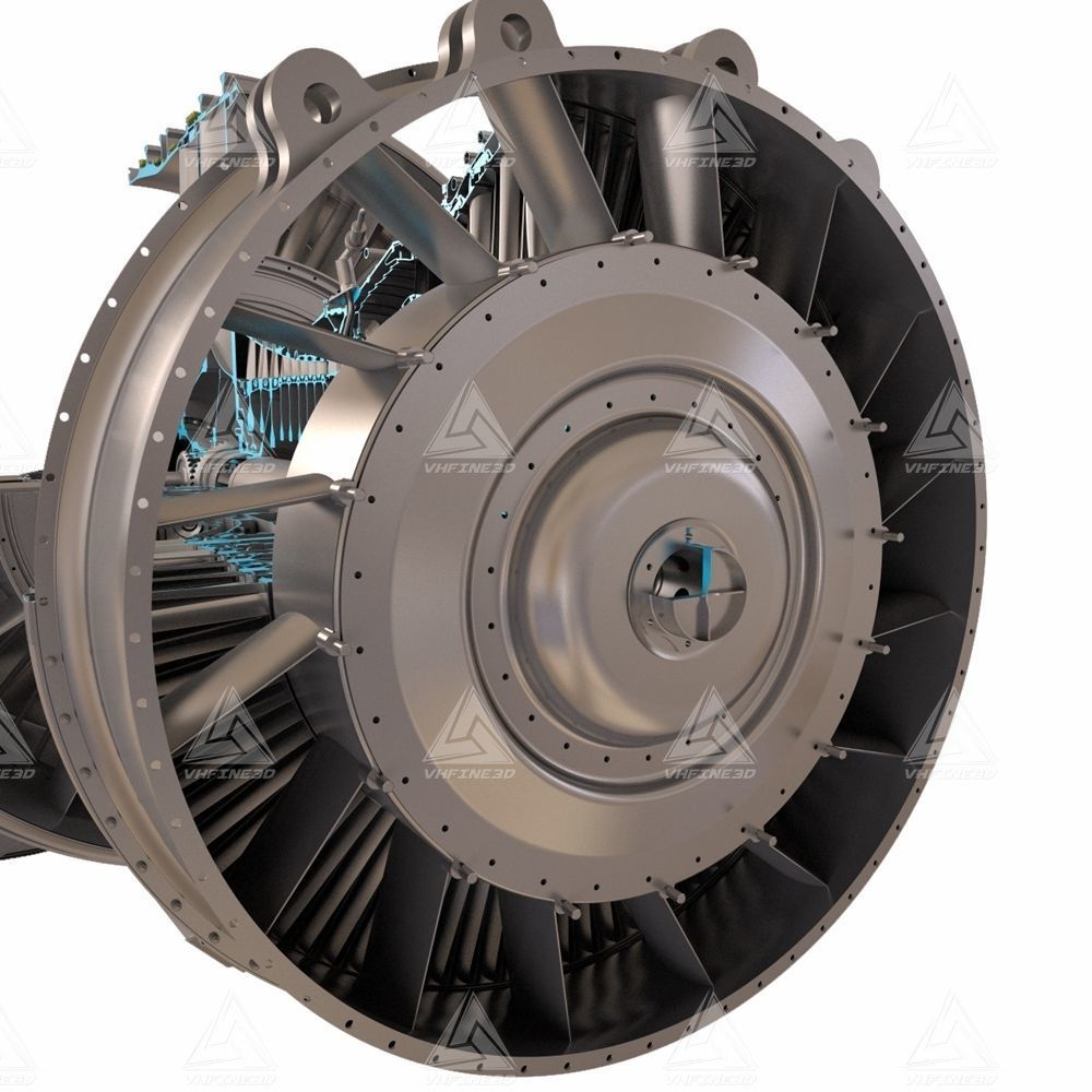 SolidWorks cfm56-7b Complete model 3D model | CGTrader