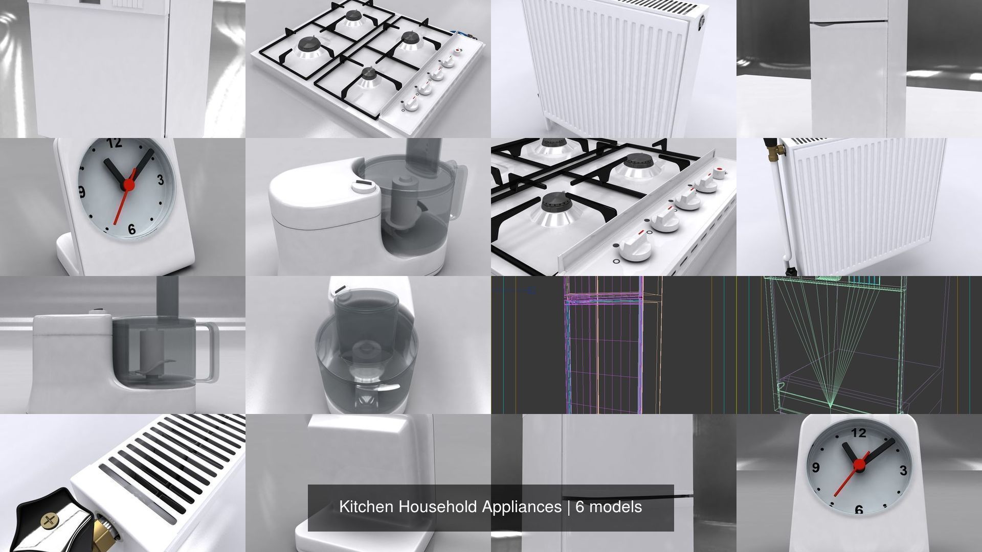 Kitchen Household Appliances 3D Model Collection | CGTrader