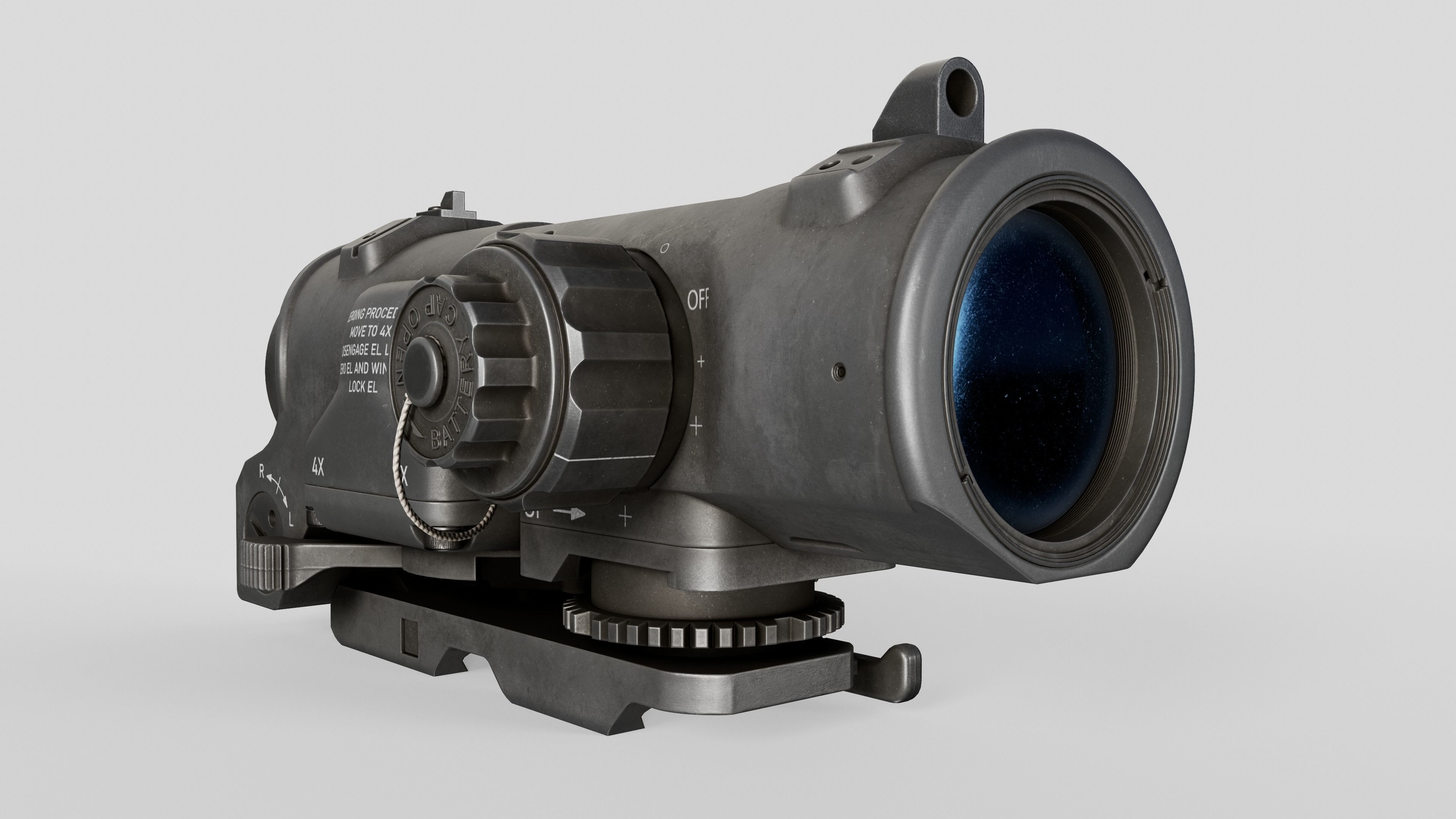3D model Elcan SpecterDR Combat Sight VR / AR / low-poly | CGTrader