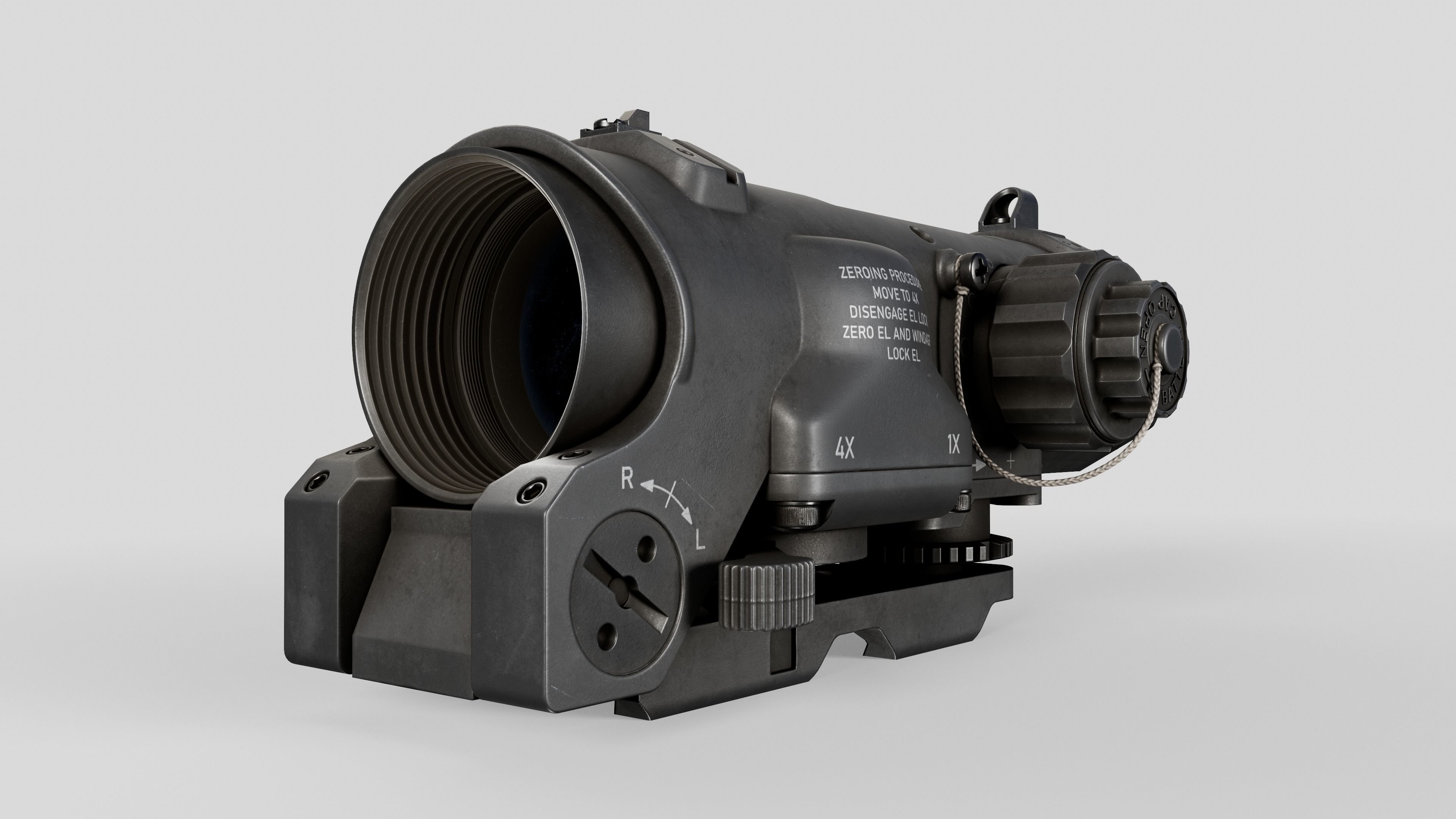 3D model Elcan SpecterDR Combat Sight VR / AR / low-poly | CGTrader