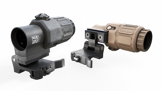3D model EOTech G33 3x Flip to Side Magnifier VR / AR / low-poly | CGTrader