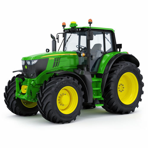 Farm Tractor John Deere 6195M 3D model | CGTrader