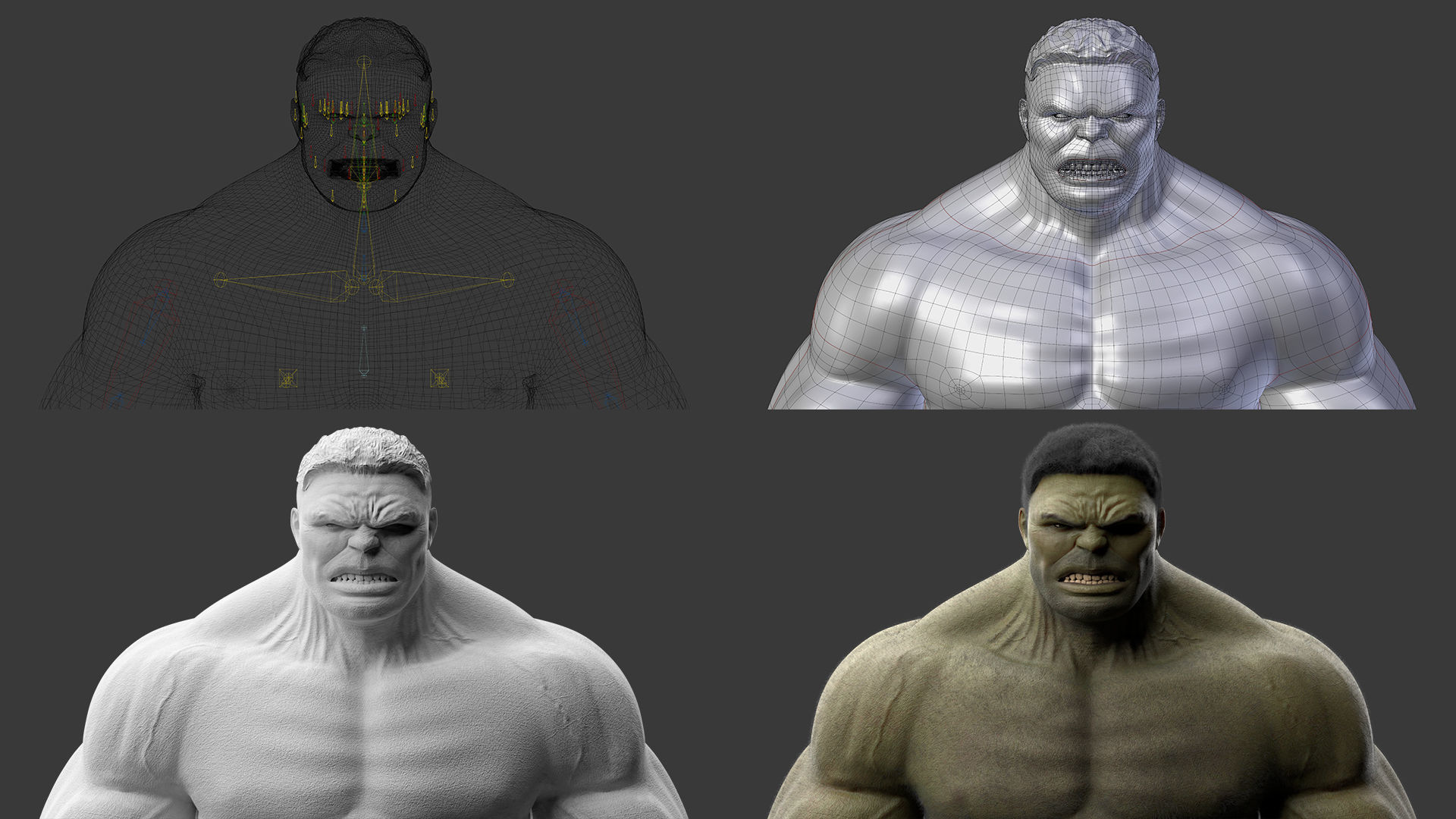 3D model Hulk Rigged VR / AR / low-poly | CGTrader