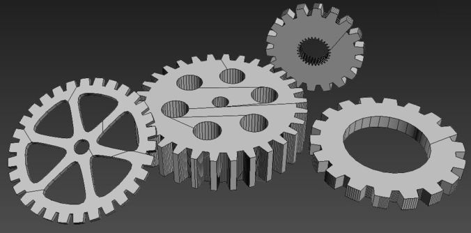 Rotary wheels 3D model | CGTrader