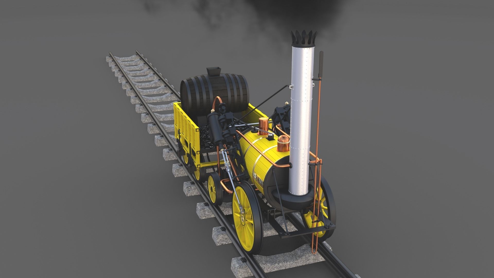 Animated Rocket Locomotive and Wright Flyer Pack 3D model | CGTrader