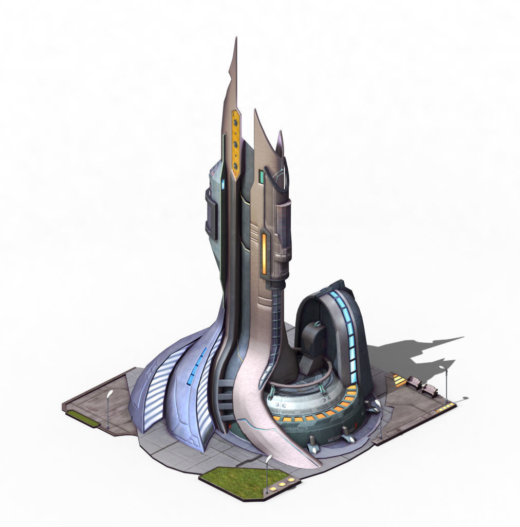 Future world - power system 3D | CGTrader