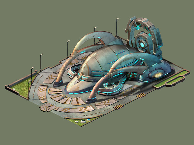 Future-tactical training ground 3D model | CGTrader