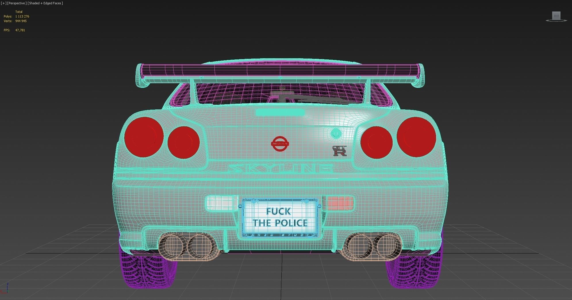 Nissan Skyline R34 GTR 3D model | CGTrader