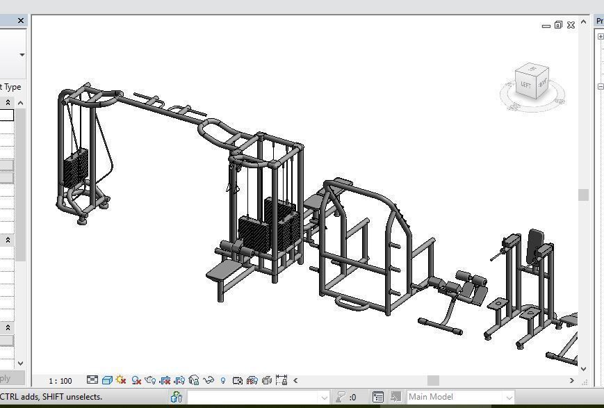 16 Models Revit Families for Gym 3D model | CGTrader