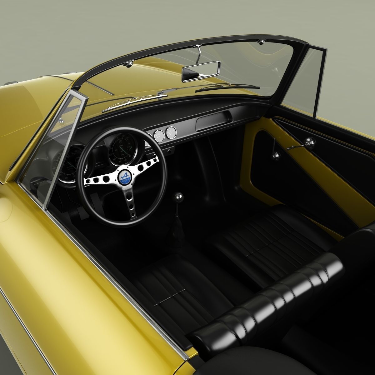 Renault Alpine A108 Convertible 3D model | CGTrader