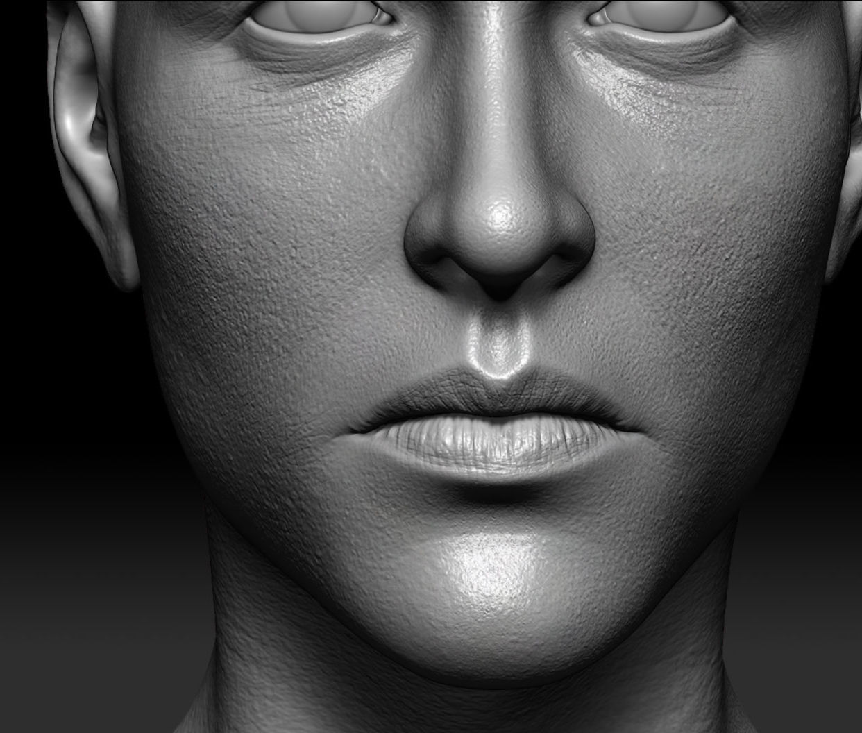 Female realistic face 3D model | CGTrader