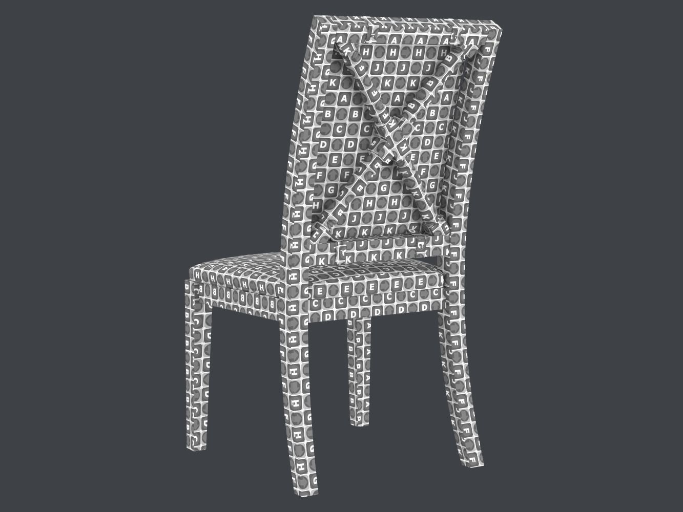 Turning Back Chair PBR 3D model | CGTrader