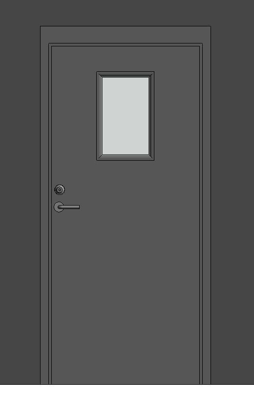 Quality Commercial Grade Steel Door with Window or without free 3D ...
