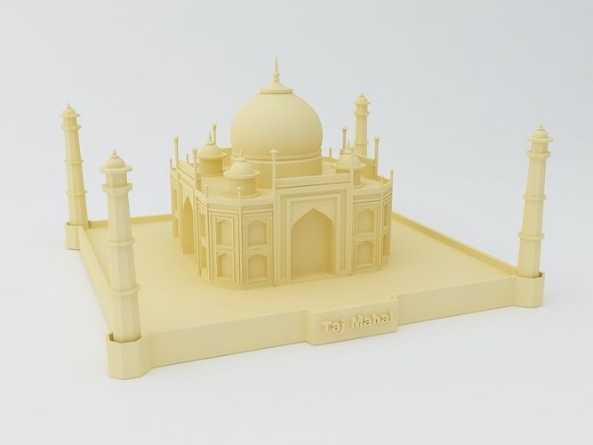 Taj Mahal 3D Print Ready Model 3D Model 3D printable STL - CGTrader.com