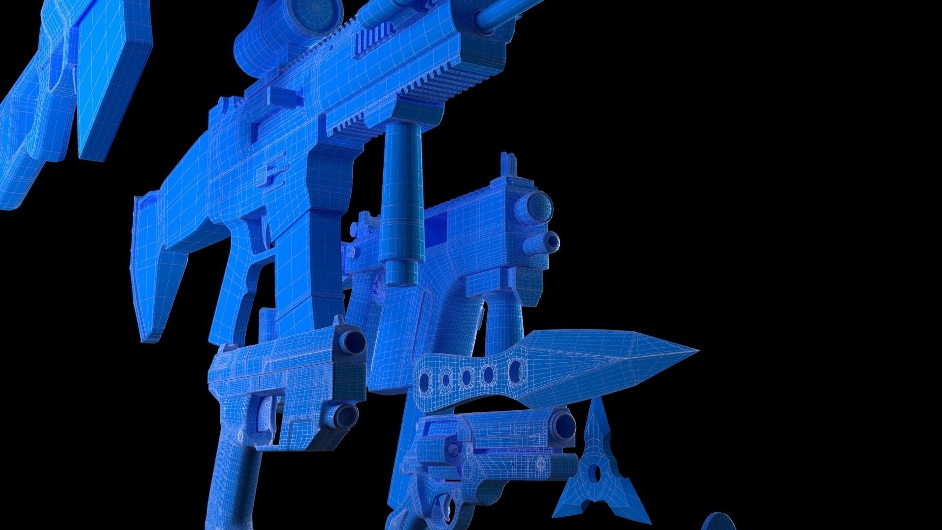 CGI Animation Weapons Pack free 3D model | CGTrader