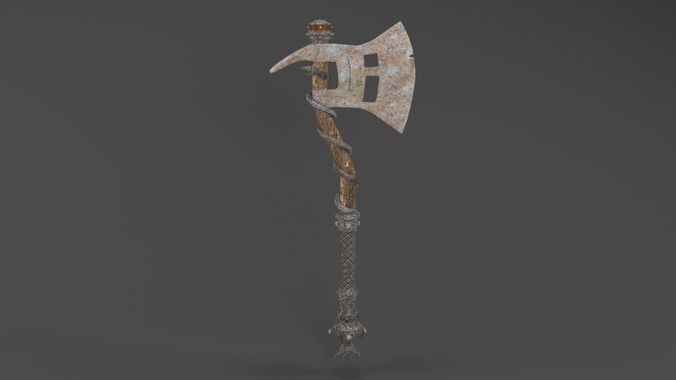 Battle Axe free 3D model | CGTrader