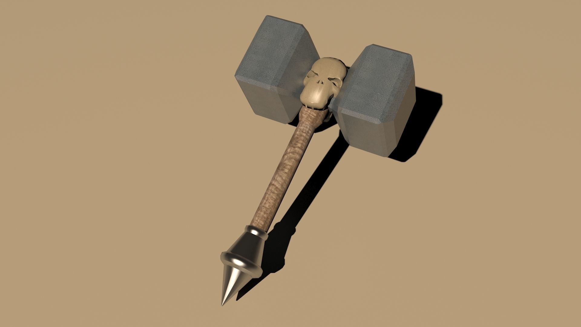 3D asset realtime Low-poly hammer | CGTrader