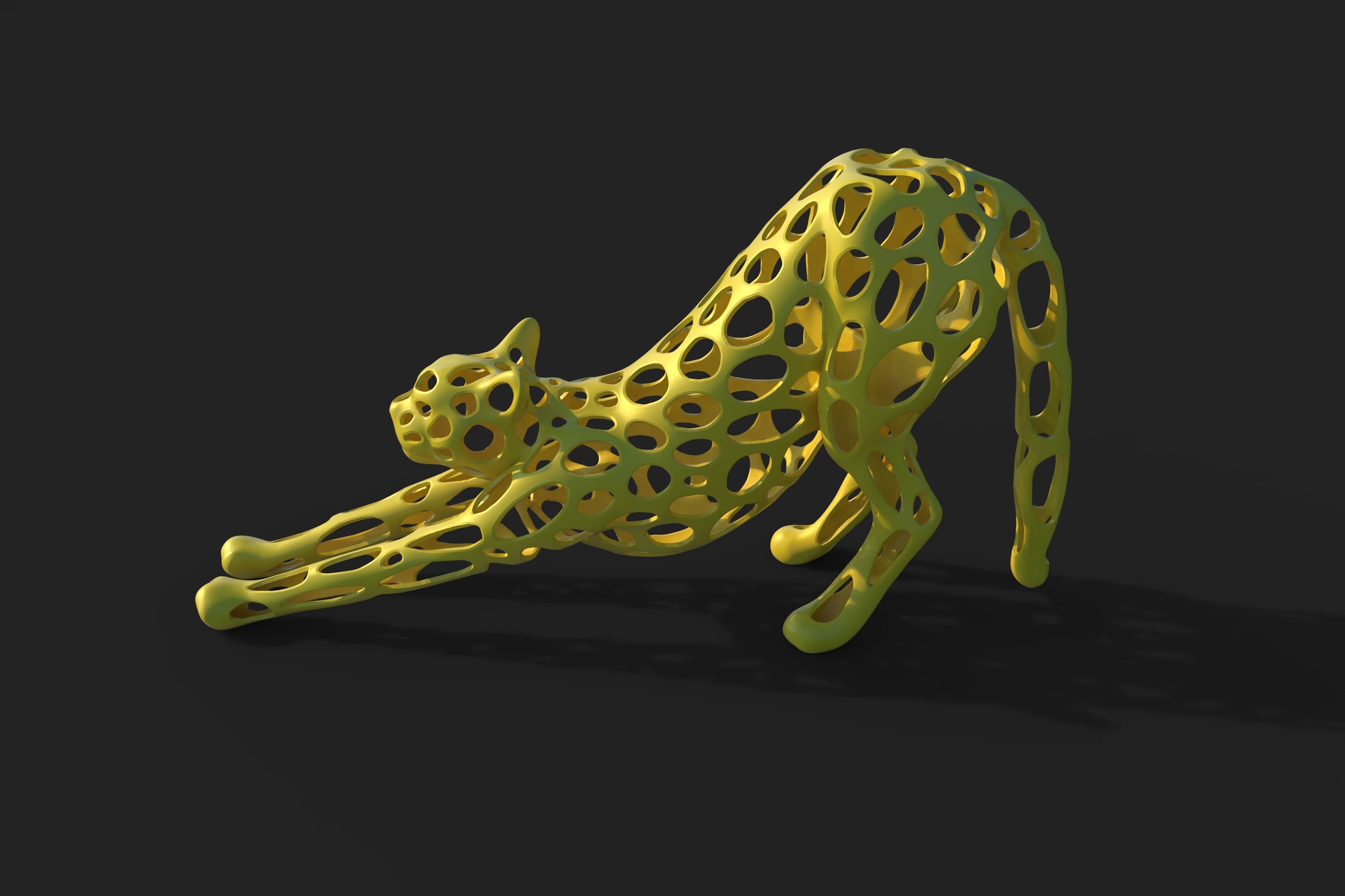 Cheetah sculpture 3D model 3D printable | CGTrader