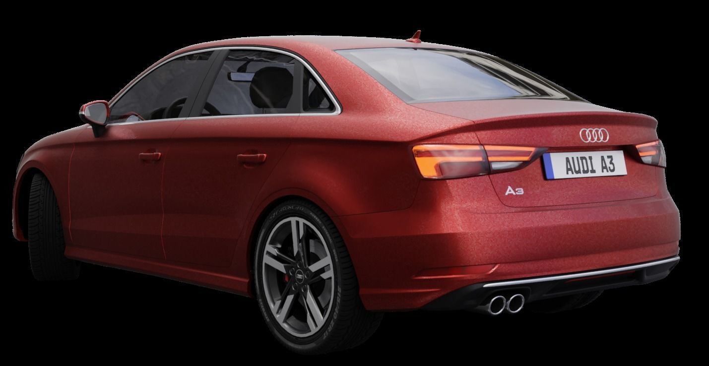 3D model Audi A3 8V Sedan VR / AR / low-poly | CGTrader
