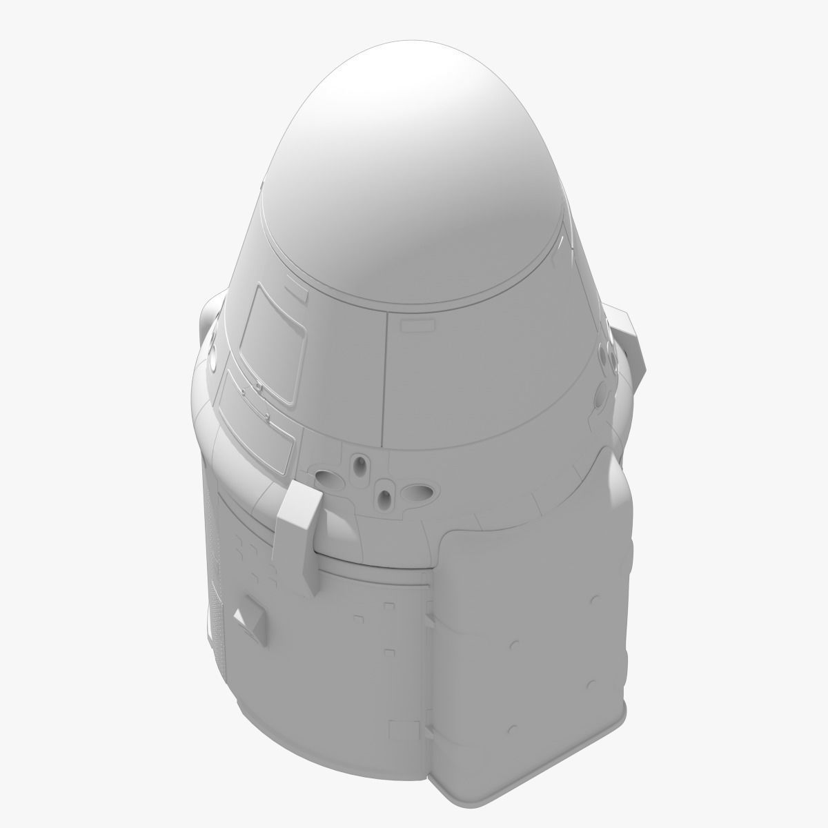 Dragon Capsule SpaceX 3D model animated | CGTrader