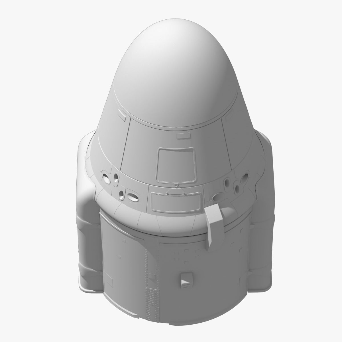 Dragon Capsule SpaceX 3D model animated | CGTrader