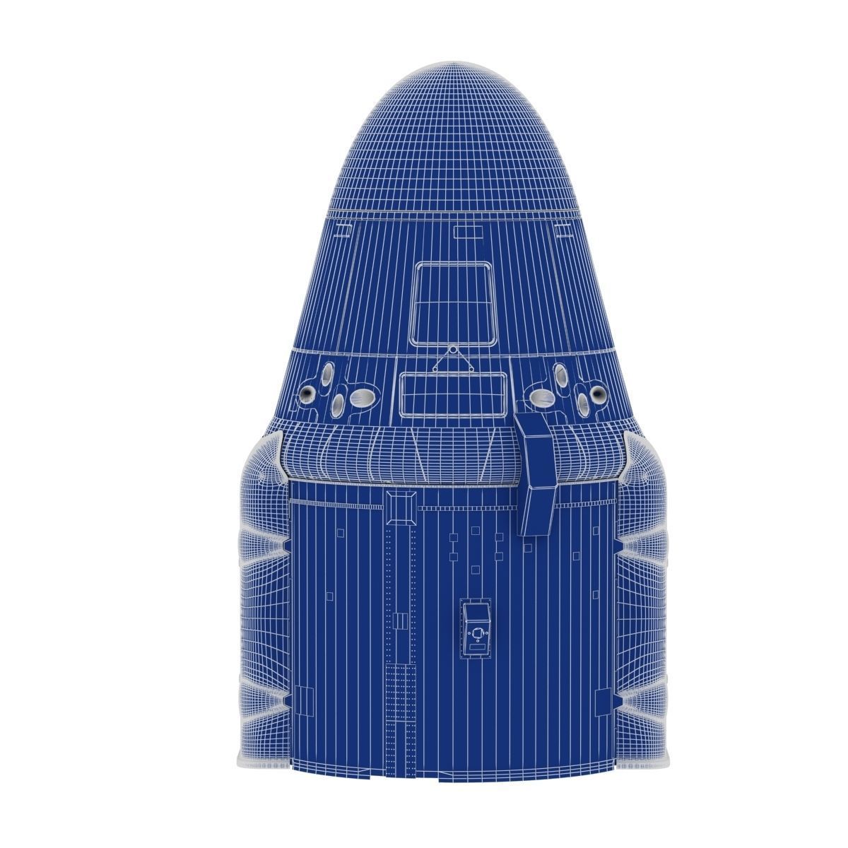Dragon Capsule SpaceX 3D model animated | CGTrader