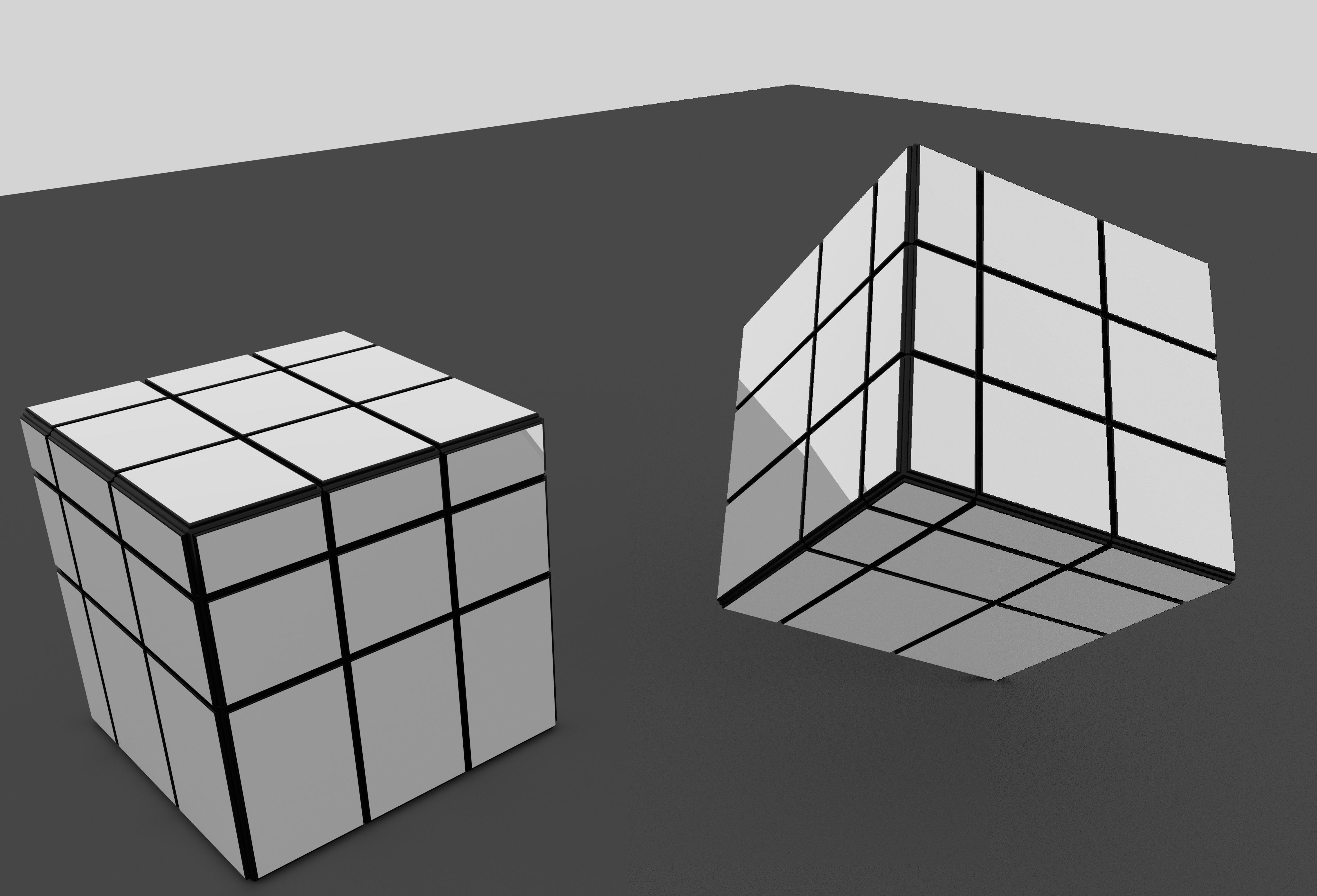 Mirror Cube 3x3 3D Model CGTrader