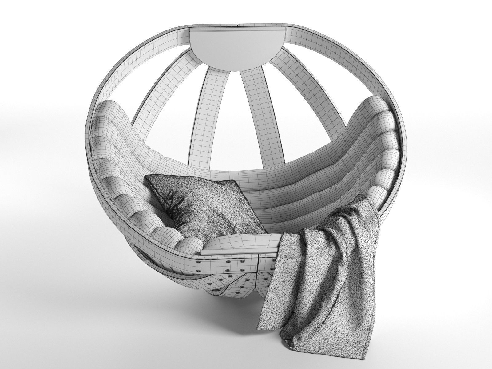Cradle Rocking Chair 3D model | CGTrader
